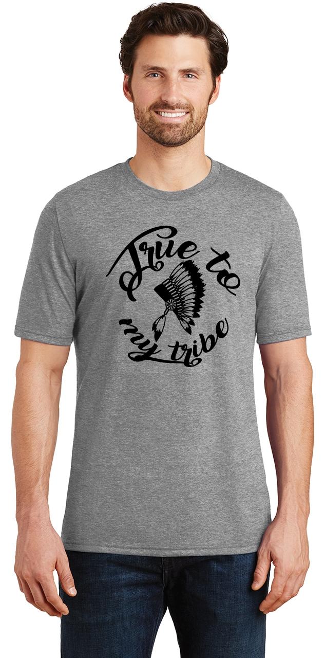 Mens True To My Tribe Tri-Blend Tee Tribal Indian Graphic Tee | eBay
